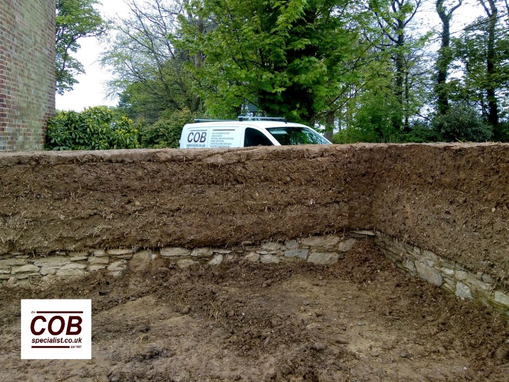 Cob Wall Rebuild in Cornwall…….Latest News - The Cob Specialist